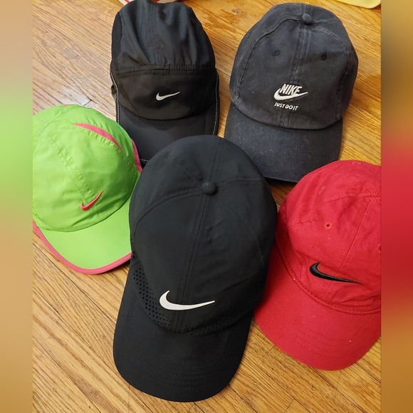 Nike | Accessories | 3 Nike Colorful Cap Set And 2 Kids Nike Haps ...